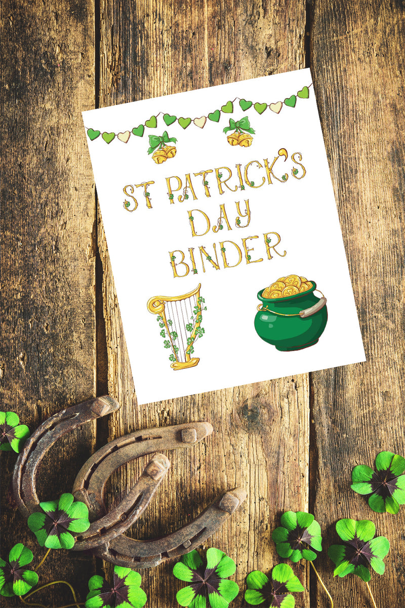 St. Patrick's Day Binder {130+ pages}| TheHousewifeModern