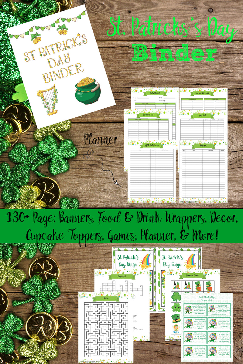 St. Patrick's Day Binder {130+ pages}| TheHousewifeModern