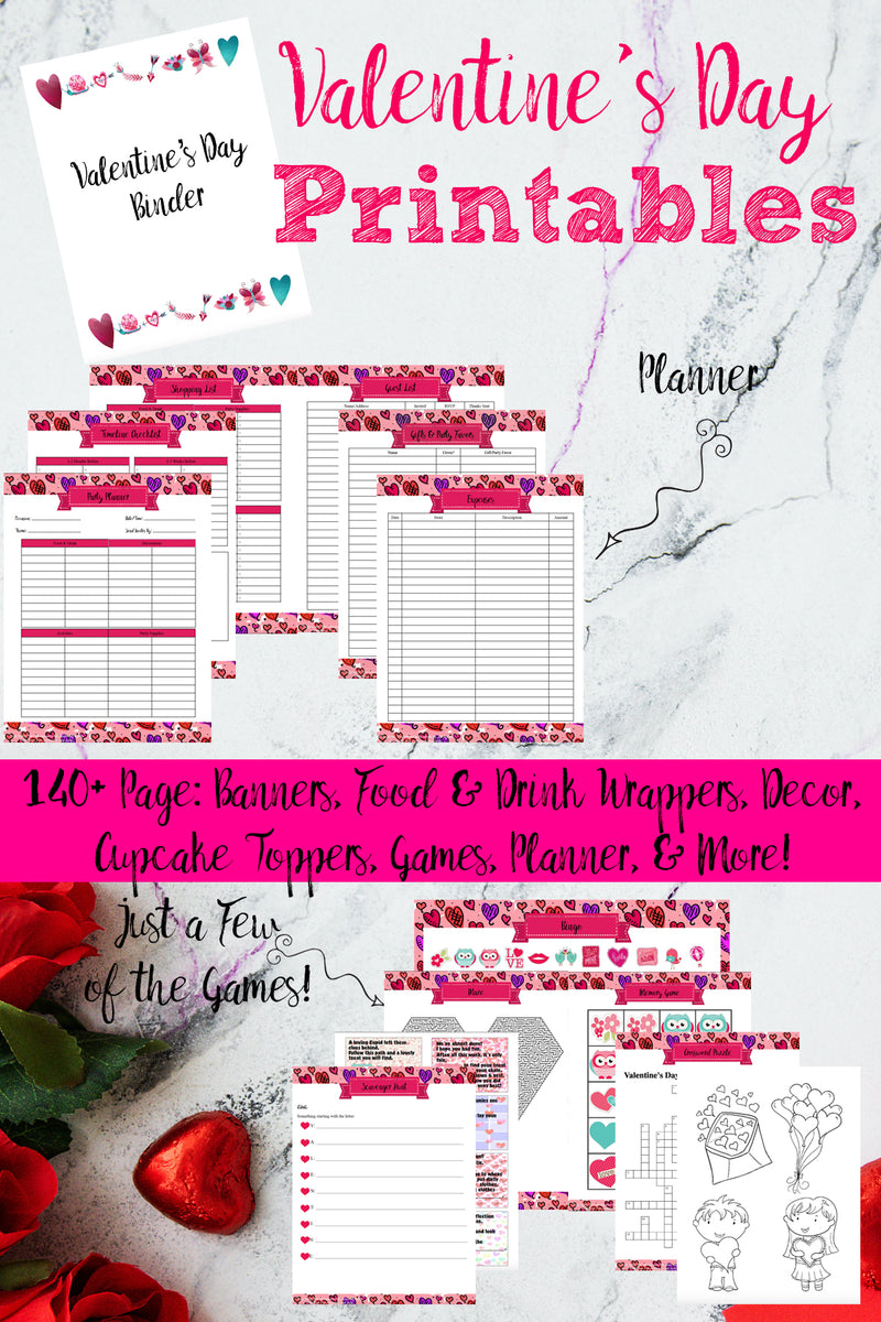 Valentine's Day Binder {140+ pages}| TheHousewifeModern